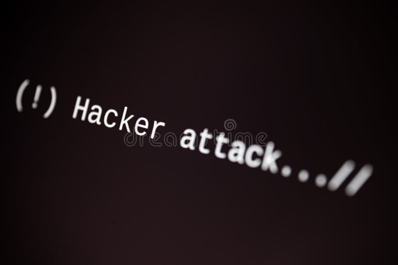Computer Screen Attacked by Hackers. Stock Photo - Image of terminal ...