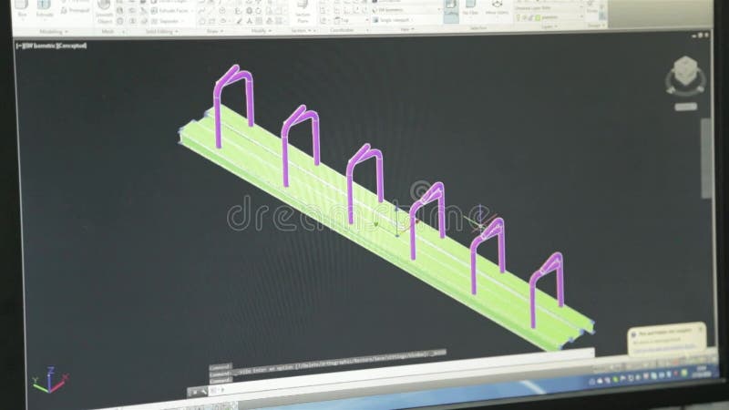 Computer Screen with Autocad - Engineering Design - Slider - Left To ...