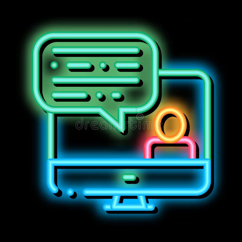 Computer Screen and Avatar Internet Discuss Vector Stock Vector ...