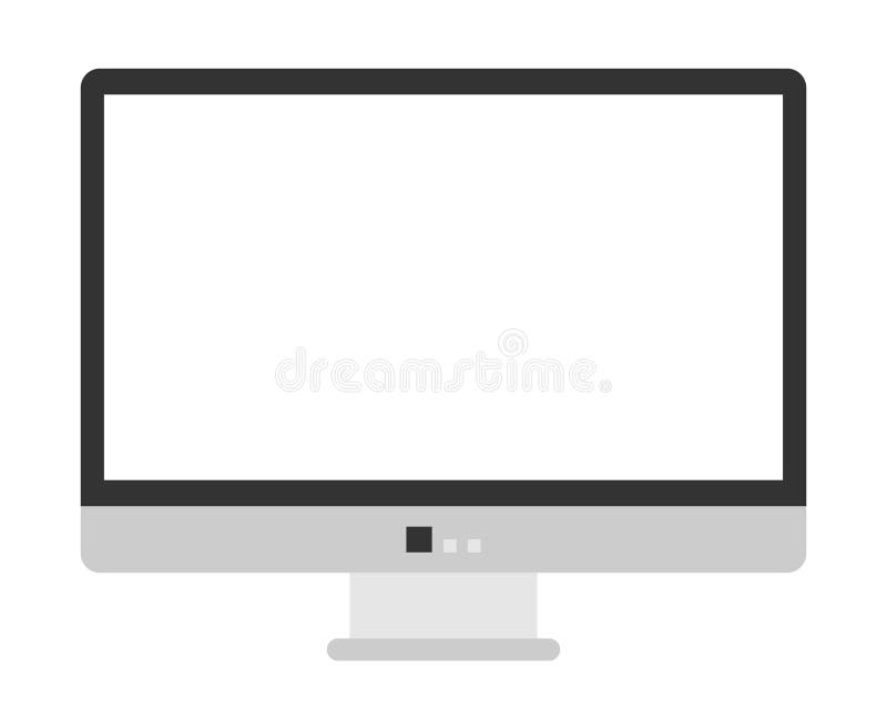 Computer Screen Blank, Artistic Vector Illustration Stock Vector ...