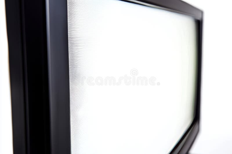 Computer Screen with Blank Display and Isolated Background, Showing ...