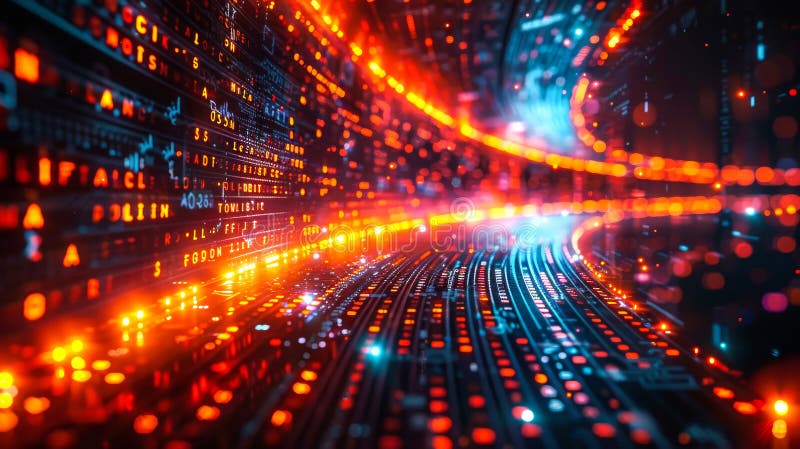 A Computer Screen with a Bunch of Numbers and Letters Stock Image ...