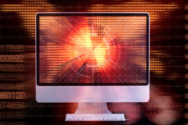 The Computer Screen in Business Concept Stock Illustration ...