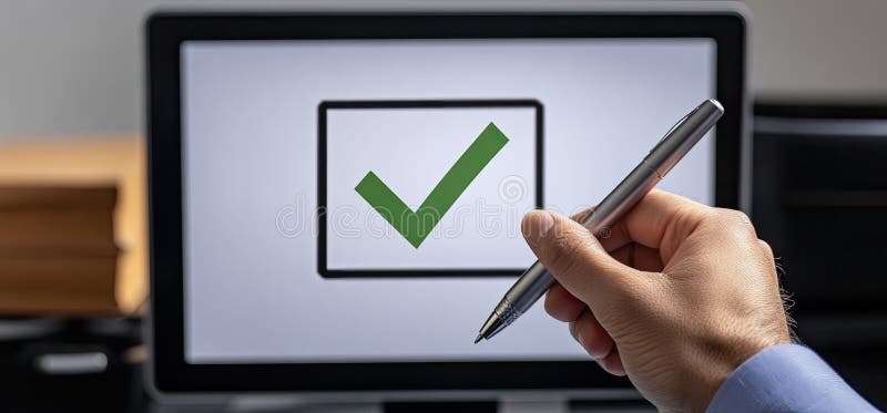 AI-Generated Checkmark stock illustration. Illustration of business ...