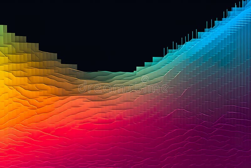 A Computer Screen with a Colorful Wave Pattern on it. Generative AI ...