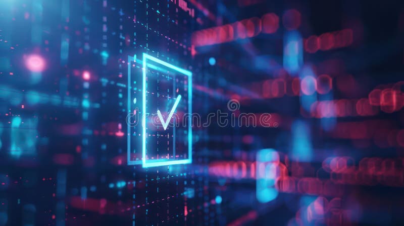 A Computer Screen Displaying a Digital Stock Illustration ...