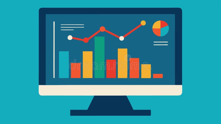 Computer Screen Displaying Graphs a Computer Screen Displays ...