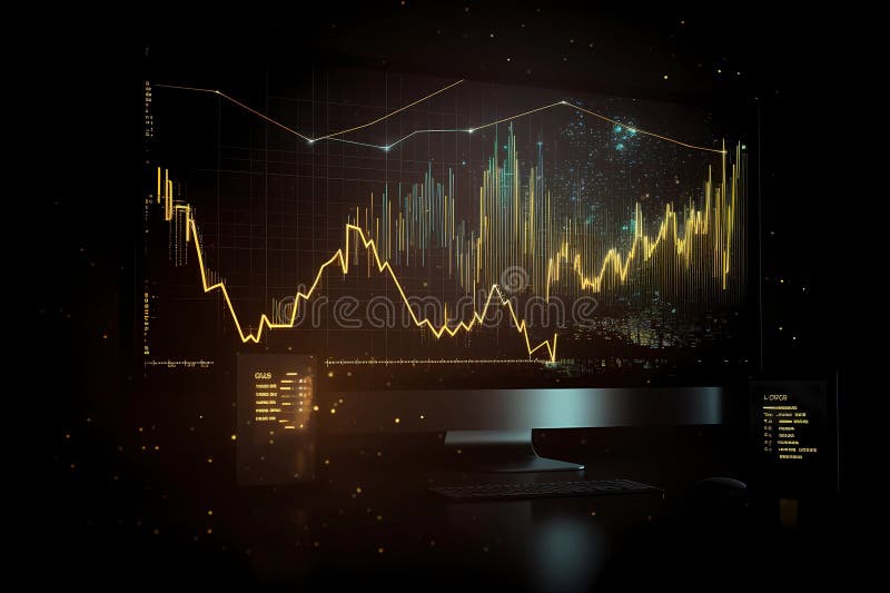A Computer Screen Displaying Multiple Financial Reports and Graphs and Pie for Business ...