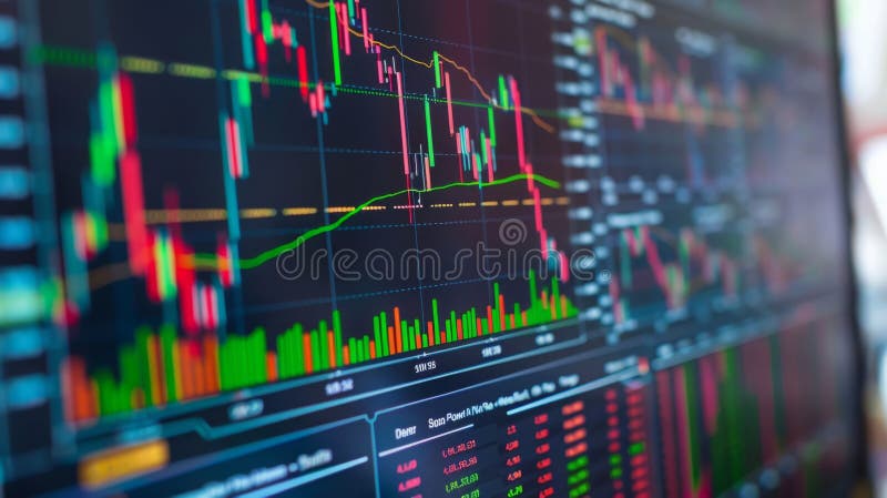 Computer Screen Displaying Multiple Screens Stock Photo - Image of ...