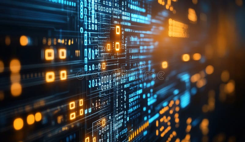 A Computer Screen Displaying a Multitude of Numbers and Data Points Stock Photo - Image of ...