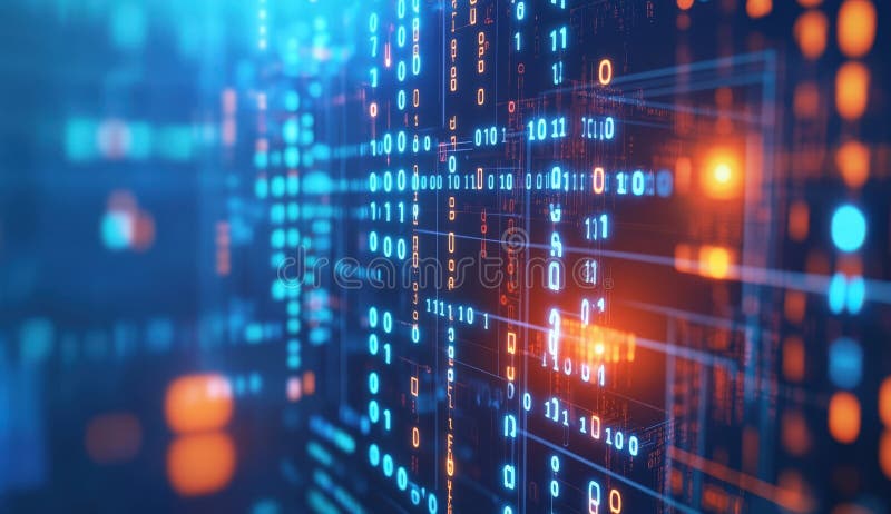 A Computer Screen Displaying a Multitude of Numbers and Data Points Stock Image - Image of ...