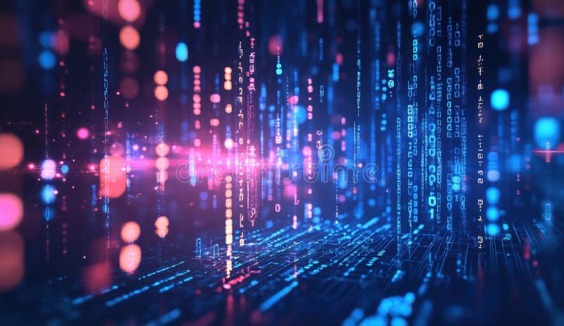 A Computer Screen Displaying a Multitude of Numbers and Data Points Stock Photo - Image of math ...