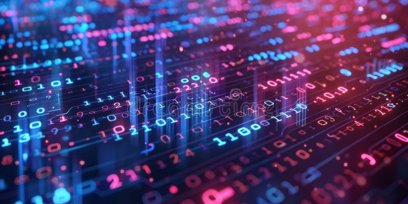 Computer Screen Displaying Numerical Data Stock Photo - Image of ...