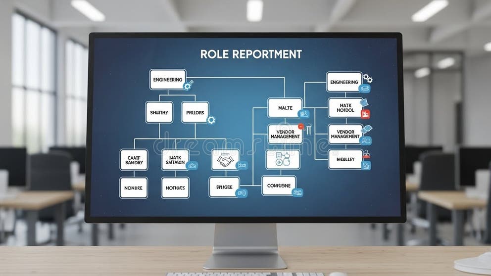 Reportment Organizational Chart Stock Illustrations – 1 Reportment ...