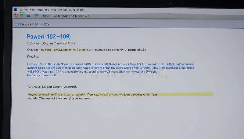 Computer Screen Displaying Technical Data: a Close-Up View Stock ...
