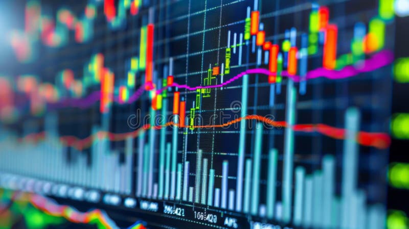 Computer Screen Displaying Various Graphs Stock Photo - Image of software, market: 320204150