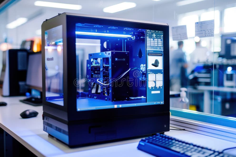 Computer Screen that Displays a Computer-aided Design System with a ...