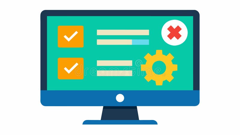 A Computer Screen Displays a Detailed Maintenance Schedule with ...