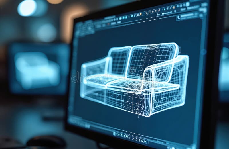 Wireframe Computer Cad Design Stock Illustrations – 363 Wireframe ...