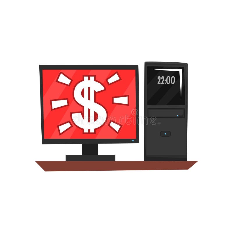 Dollar Sign Computer Screen Stock Illustrations – 4,321 Dollar Sign ...