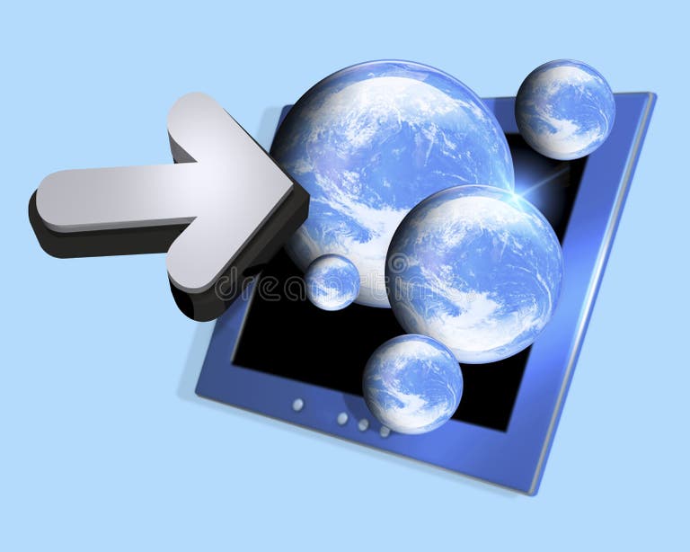 Earth Computer Screen Stock Illustrations – 15,975 Earth Computer ...