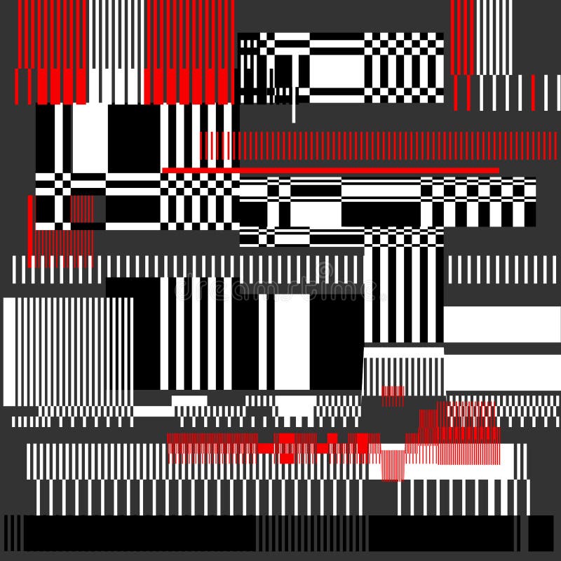 Computer Screen Error. Video Game Glitch. Isolated on a Gray Background ...