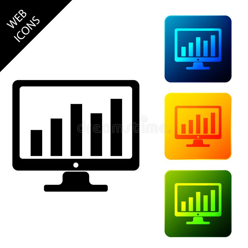 Laptop Computer Chart Graphs Screen Stock Illustrations – 858 Laptop ...