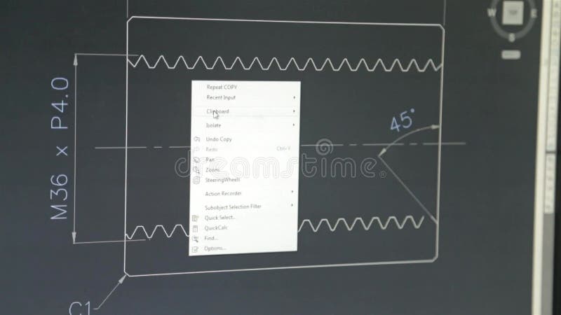 Computer Screen with Autocad - Engineering Design - Slider - Left To ...