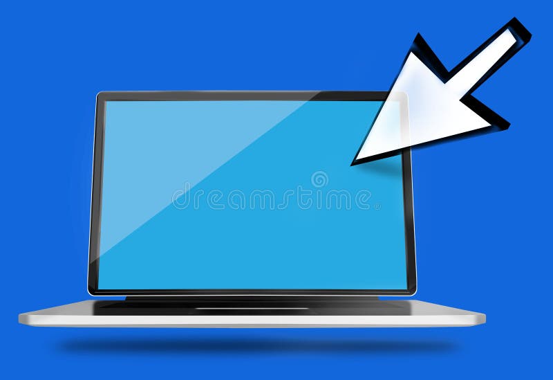 Computer Screen Illustration Stock Illustration - Illustration of ...