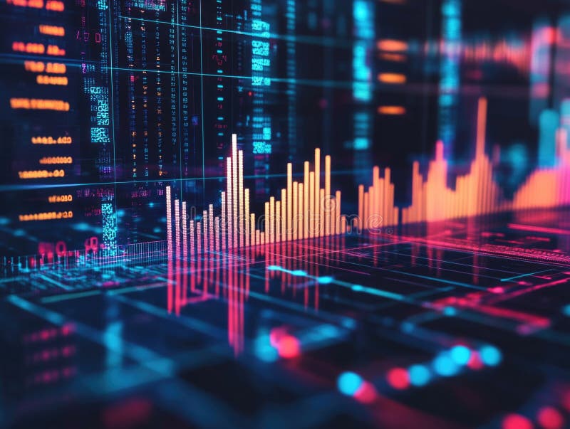 Computer Screen with Graphs Stock Photo - Image of programming, graphs ...