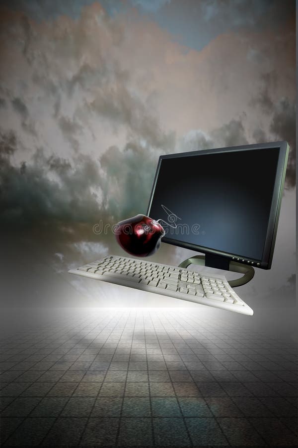 Computer Monitor and Screen Stock Photo - Image of showing, code: 3701188