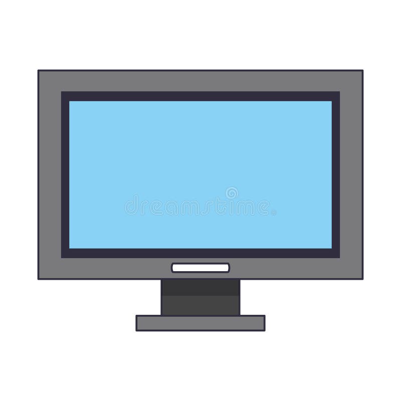 Computer Screen Icon Cartoon Isolated Stock Vector - Illustration of ...