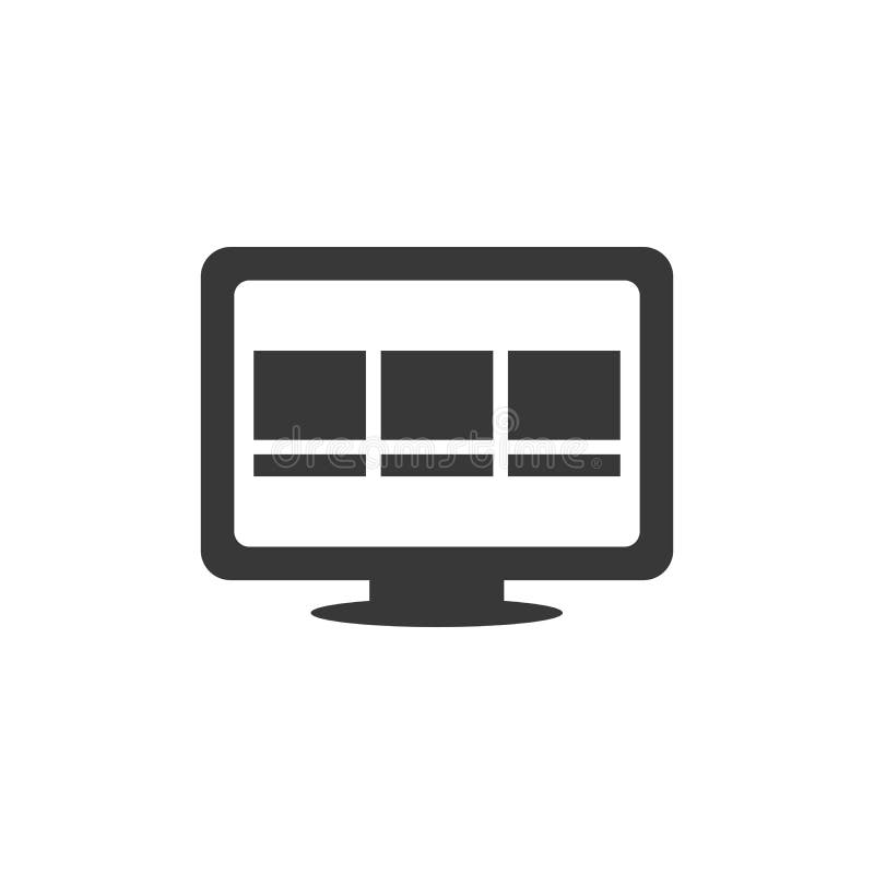 Computer Screen Icon. Professional, Pixel Perfect Icons Optimized for ...