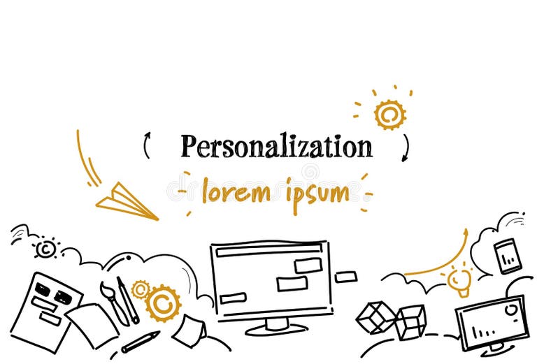 Personalization Computer Stock Illustrations – 977 Personalization ...