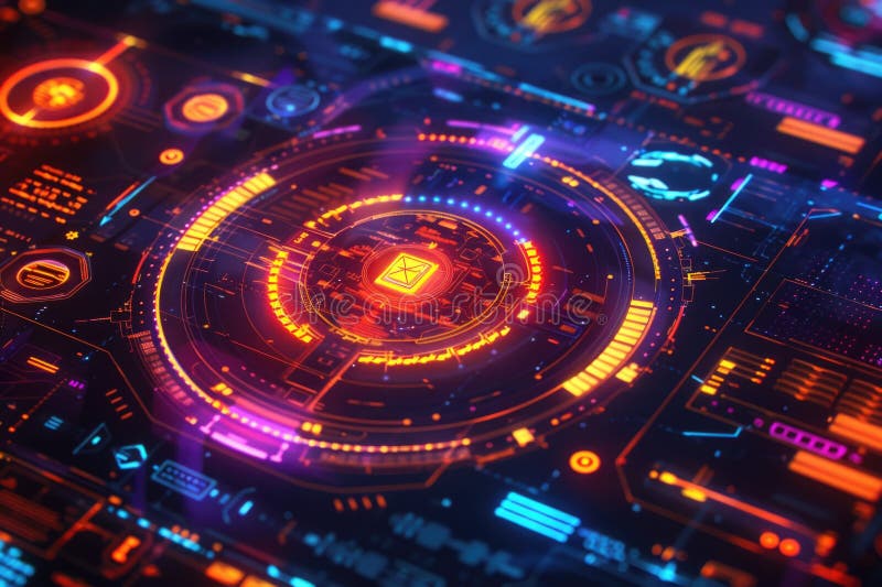 A Computer Screen with a Lock Symbol Displayed, Suitable for Concepts ...