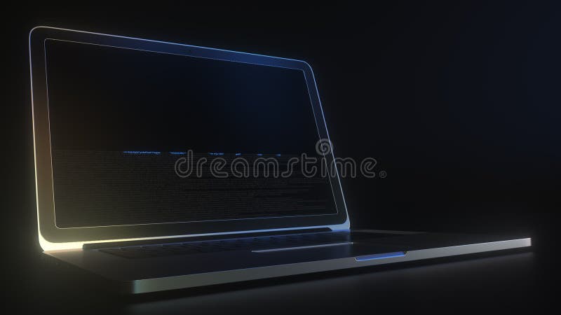 Computer Screen with the Logo of ZOOM Made with Source Code. Editorial ...