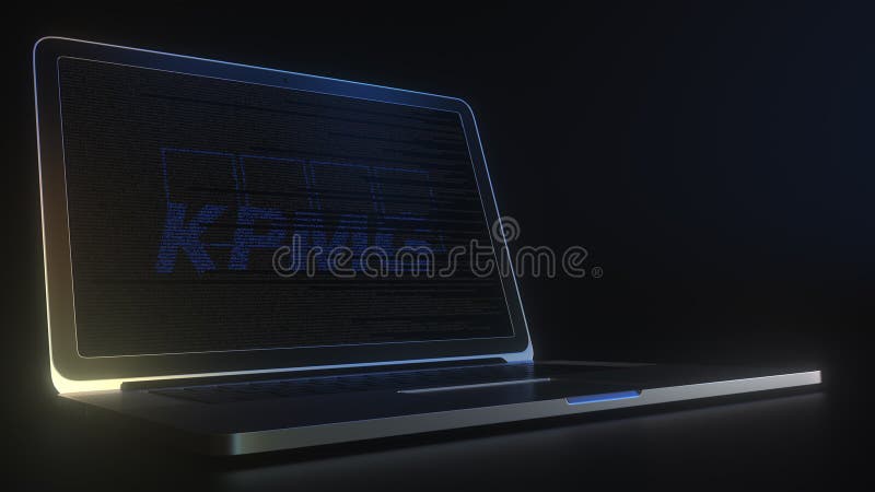 KPMG Logo Made with Computer Code on the Laptop Screen. Editorial ...