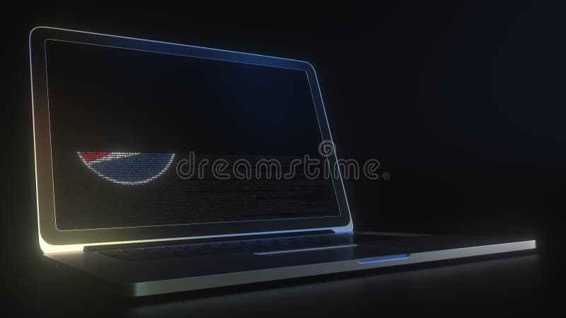 PEPSI Logo Made with Computer Code on the Laptop Screen. Editorial ...