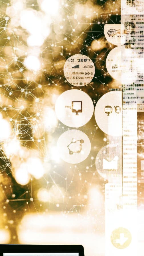 A Computer Screen with a Lot of Icons and a Lot of White Space Stock ...