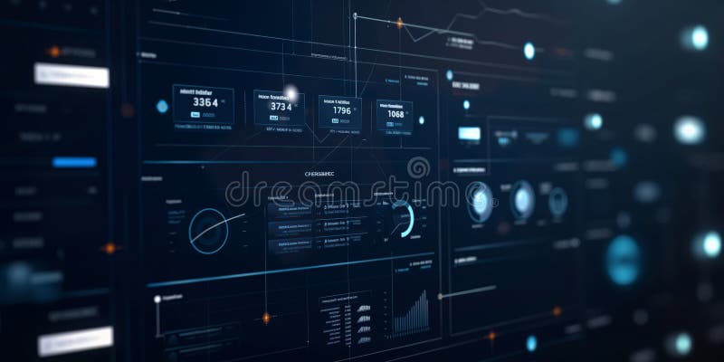 A Computer Screen with a Blue Circle with a Lock on it, Digital ...