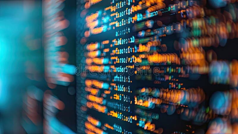 Abstract Code Flow stock illustration. Illustration of artificial ...