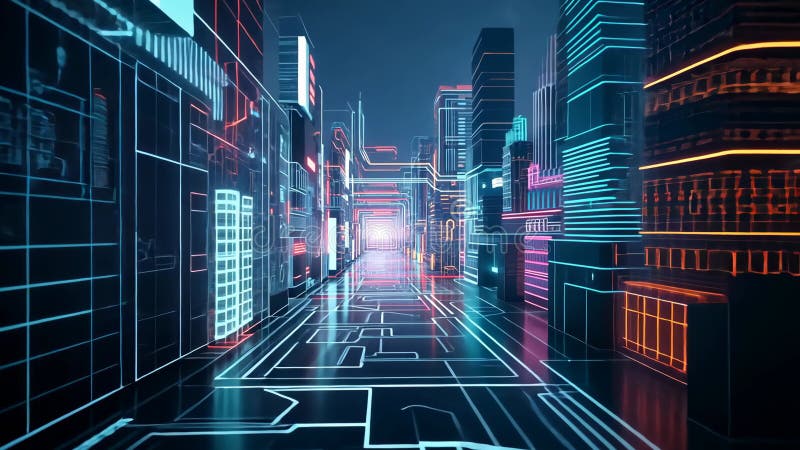 A Computer Screen with a Lot of Red and Blue Lines Stock Footage ...