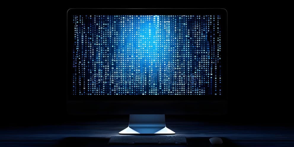 Computer Screen with Password Prompt Concept of Security and Data ...