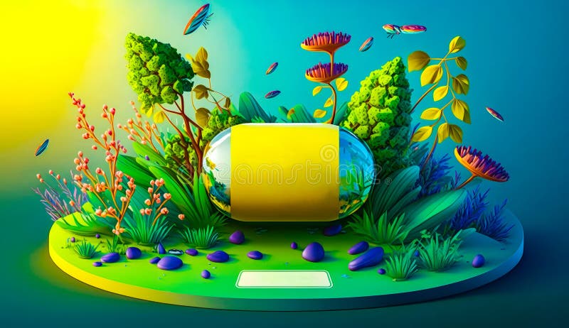 Computer Screen with Picture of Yellow Object in the Middle of the ...