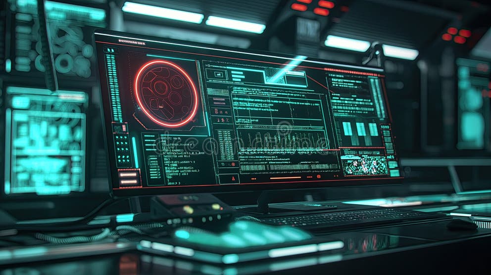 Computer Screen with Program Code Stock Image - Image of software ...