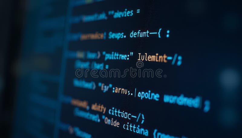 Computer Screen with Programming Code Stock Photo - Image of programming, screen: 341239070
