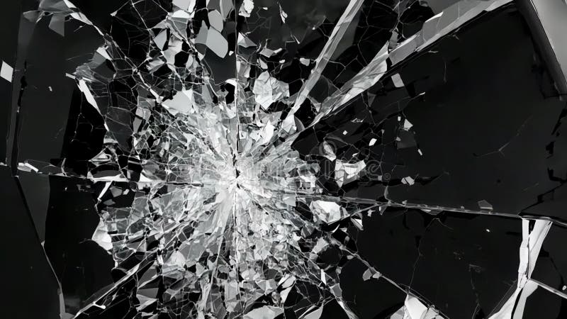 Computer Screen Shattered during Mishap in a Busy Office Setting Last ...