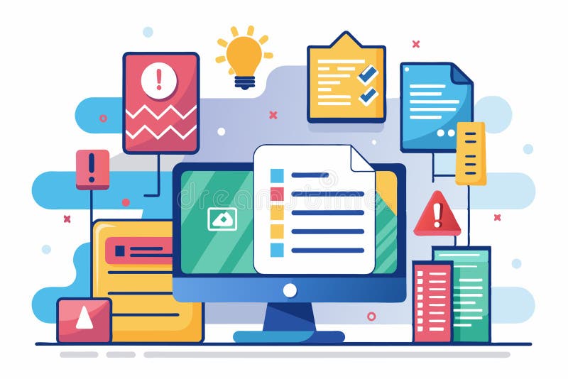 Computer Visual Graphics Stock Illustrations – 29,853 Computer Visual ...