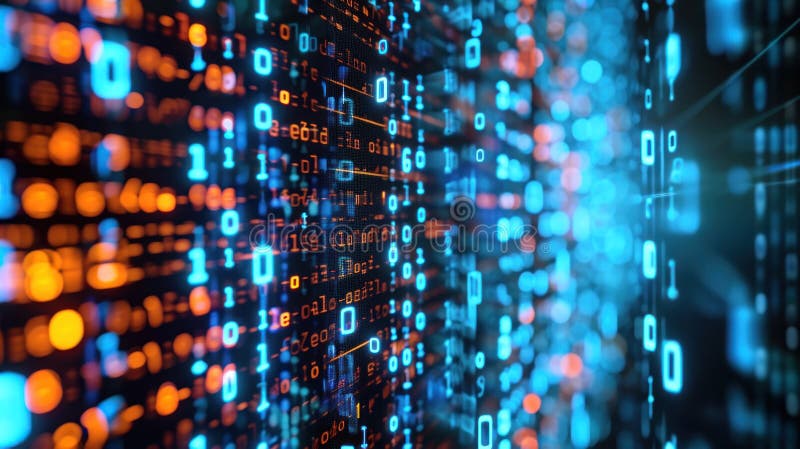 Data-Rich Computer Screen Displaying Numeric Information Stock Image ...