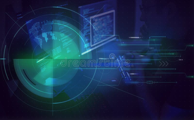 Computer Programming in Global Business Stock Illustration ...